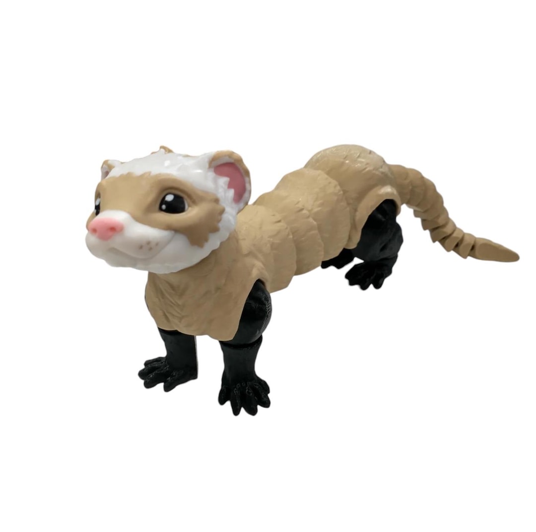 Ferret 3D Printed Articulating Figurine - Etsy