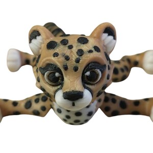 Cheetah Articulating 3D Printed Figurine - Etsy