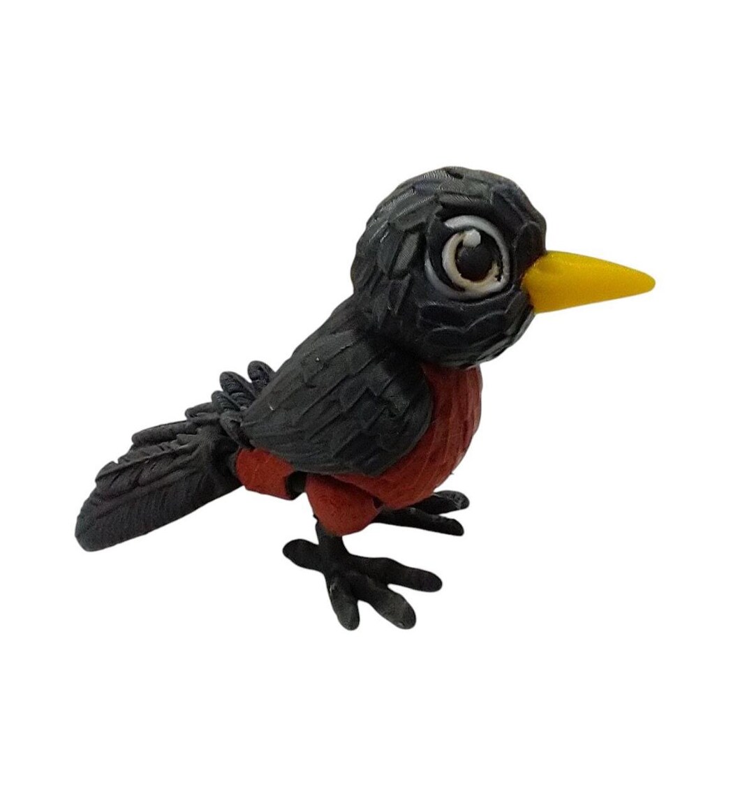 Robin Bird 3D Printed Articulating Figurine - Etsy