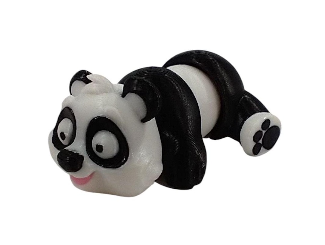 3D Printed Articulating Panda Figurine – Desk Decor - Etsy
