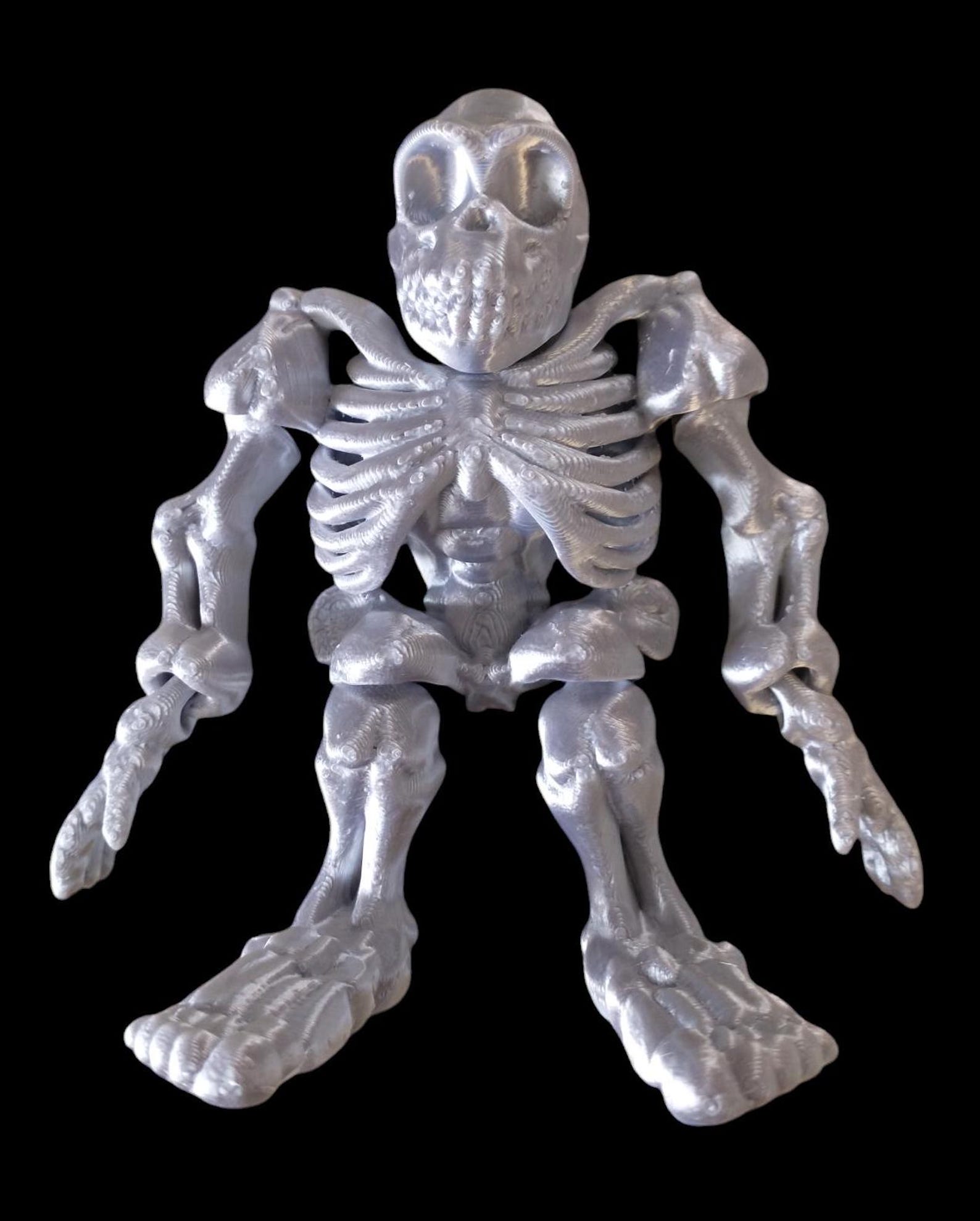 3D Printed Articulating Bigfoot Skeleton Figurine - Etsy