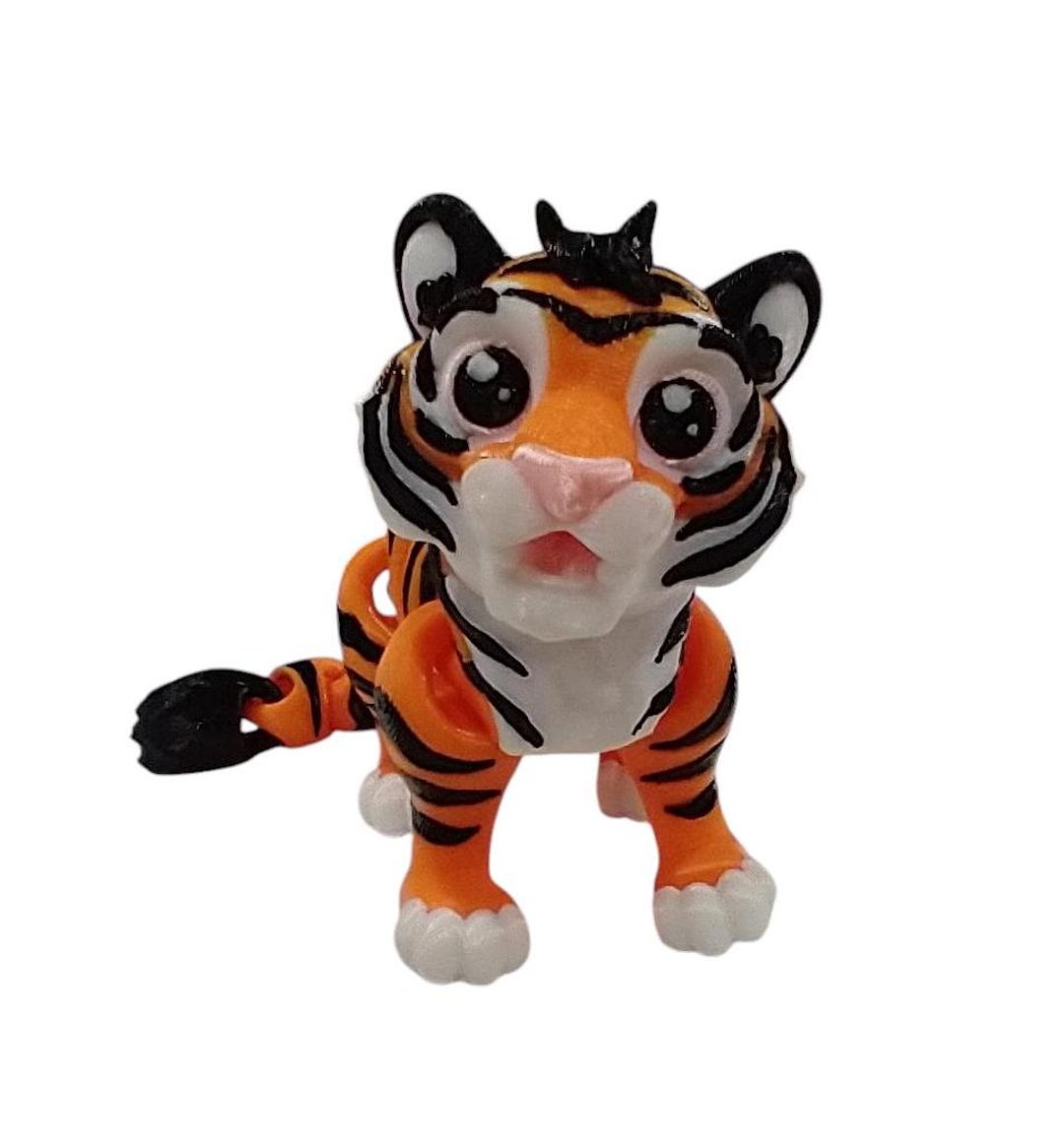 Tiger 3D Printed Articulating Figurine - Etsy