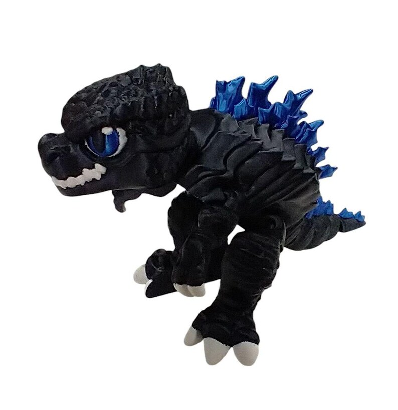 Godzilla 3D Printed Articulating Figurine - Etsy
