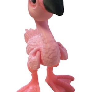 Flamingo 3D Printed Articulating Figurine - Etsy
