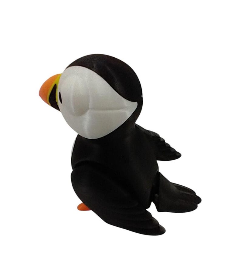 Puffin Bird 3D Printed Figurine With Movable Wings and Tail - Etsy