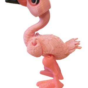 Flamingo 3D Printed Articulating Figurine - Etsy
