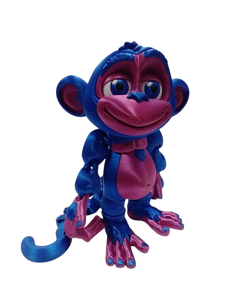 Monkey 3D Printed Articulating Hanging Figurine - Etsy