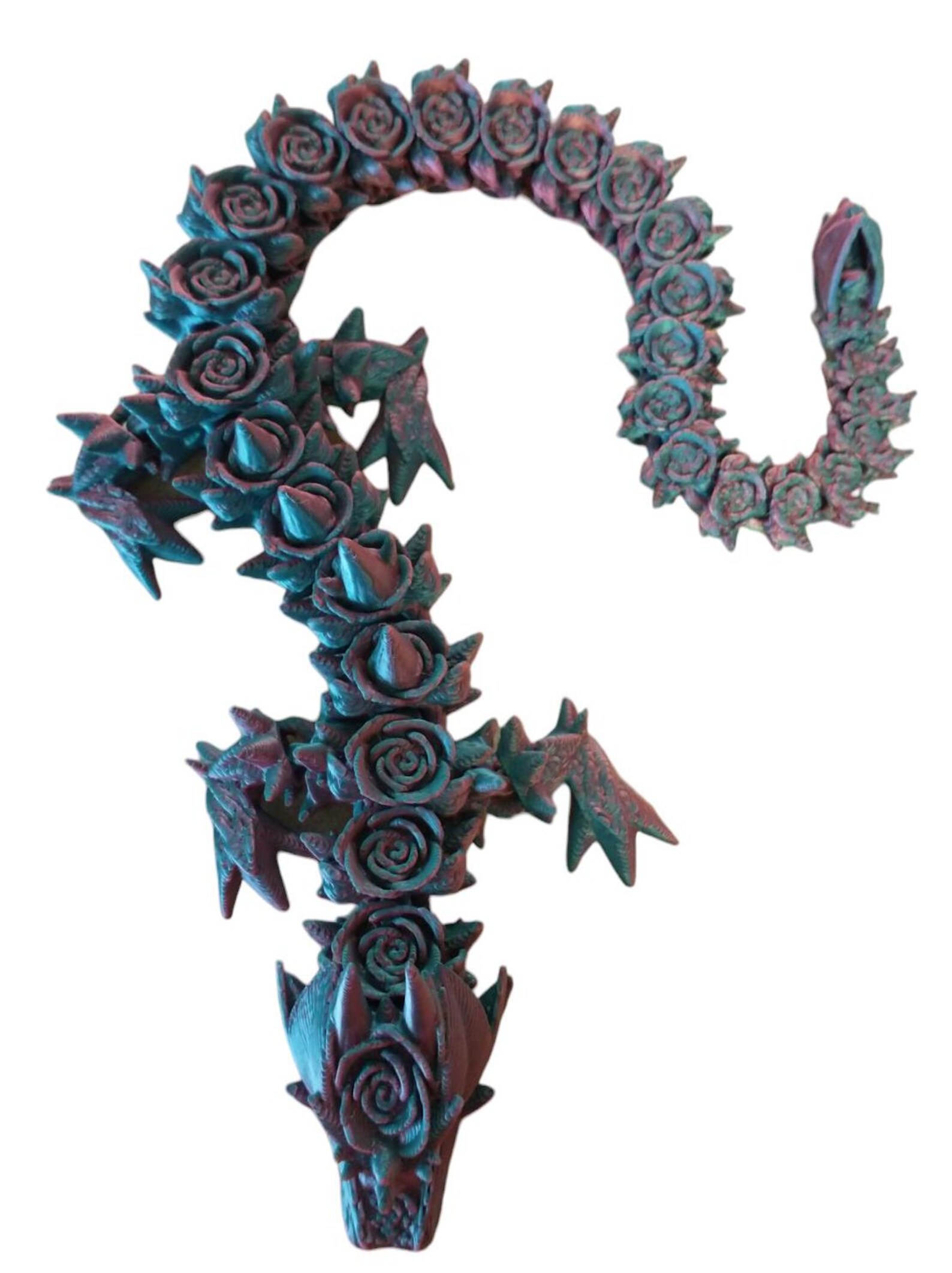 3D Printed Articulating Rose Dragon - Etsy