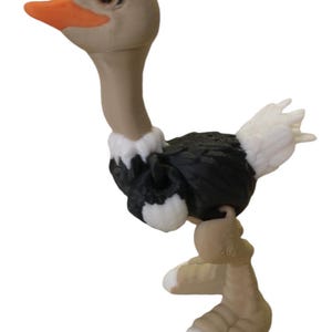 Ostrich Articulating 3D Printed Figurine - Etsy