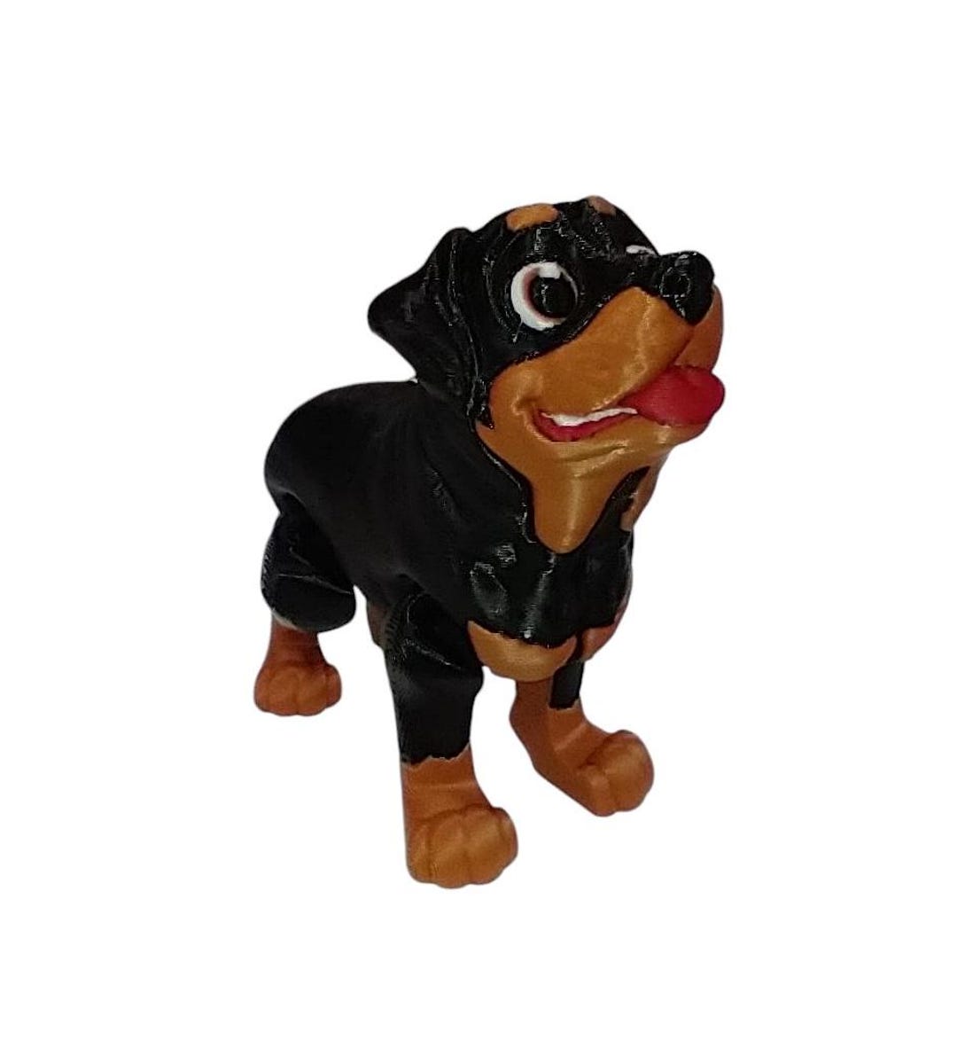 Rottweiler Dog 3D Printed Articulating Figurine - Etsy