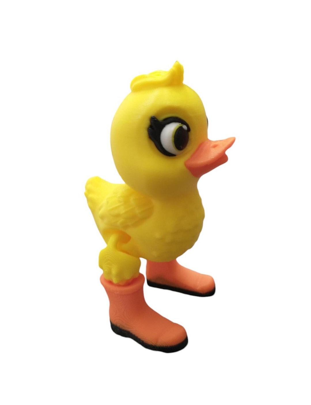 Cute Duck With Boots 3D Printed Figurine With Movable Legs - Etsy