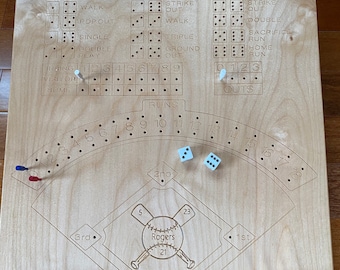 Baseball Dice Game Complete Ready to Travel, Fathers Day, Birthday, Dad ...