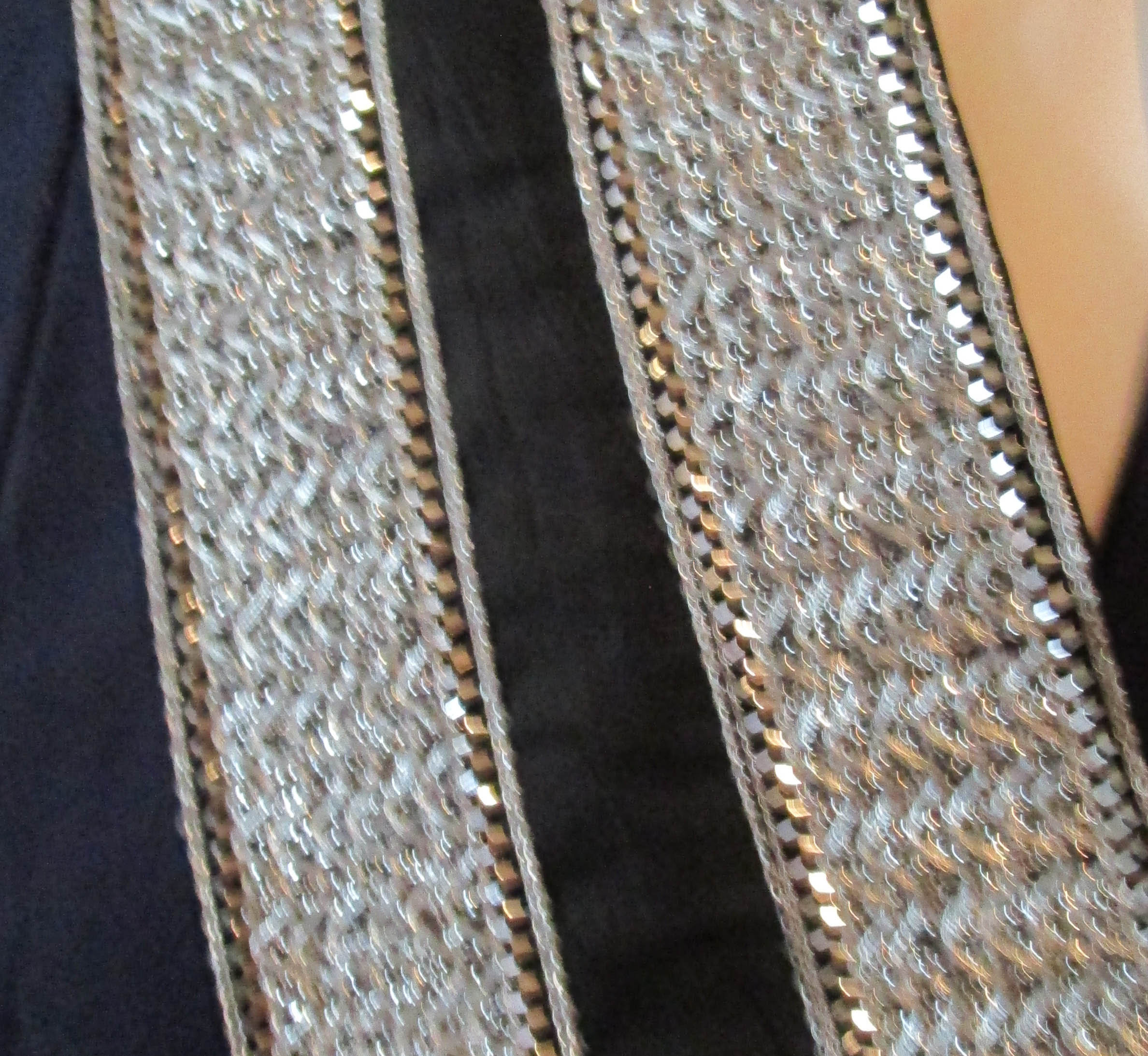 BLACK & SILVER Royal Shoulder/ Chest Sash, Pirate. Military Royal Frock ...