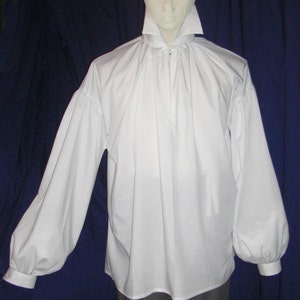Mens Regency/ DARCY High Neck Cotton Dress Shirt With Button Cuff ...