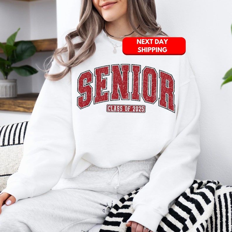 Senior 2025 Graduate Shirt, College Senior T-shirt, Retro High School ...