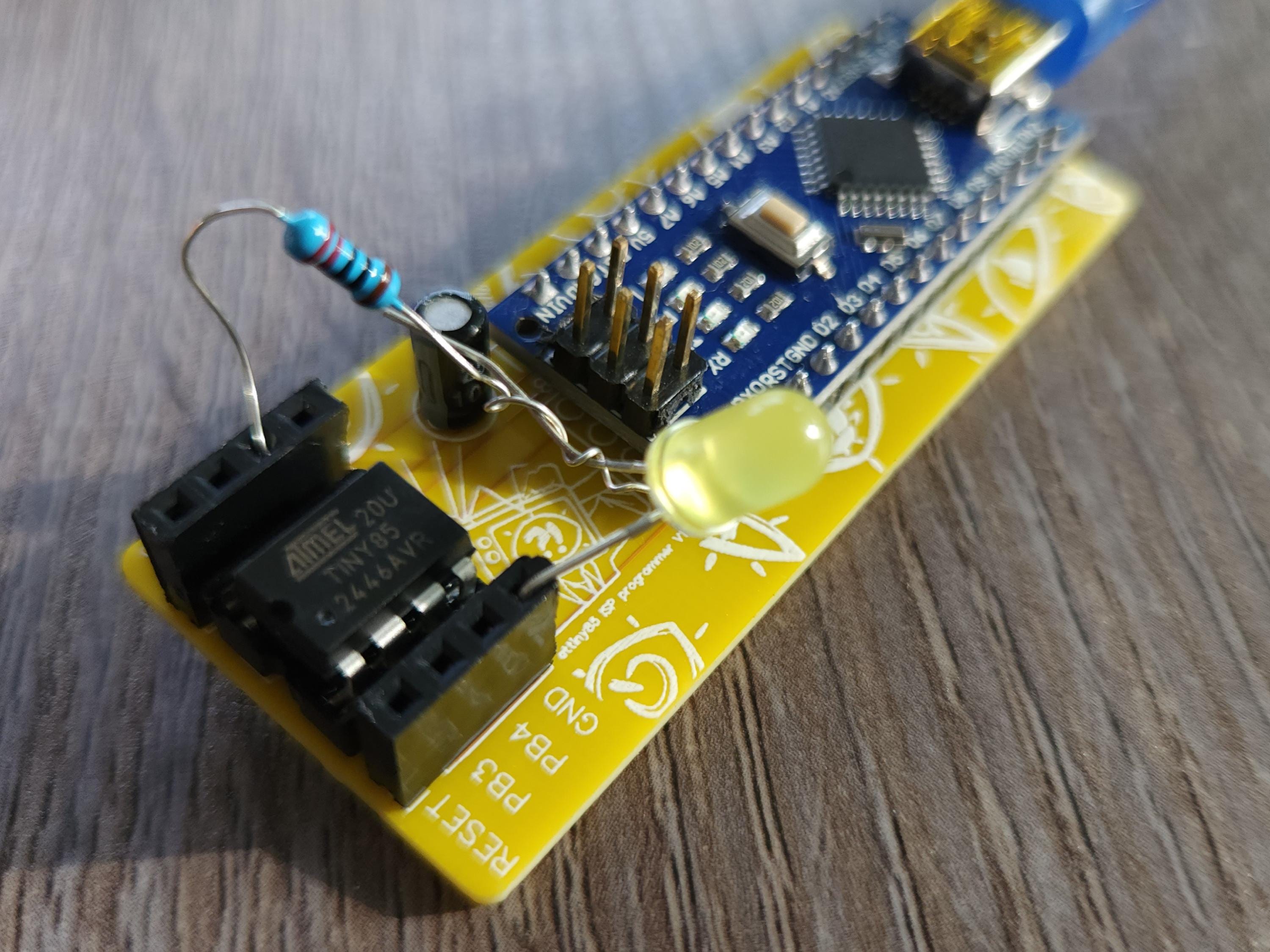 Attiny85 USB Programmer: Arduino IDE Compatible DIY Kit - Etsy