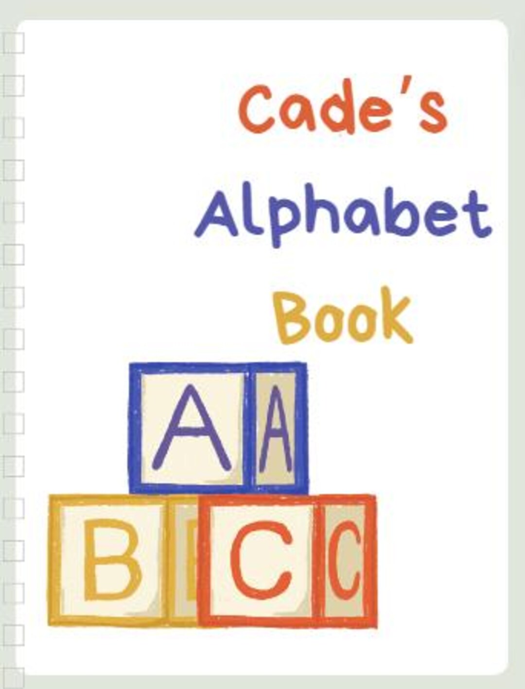 Custom ABC Book - Etsy