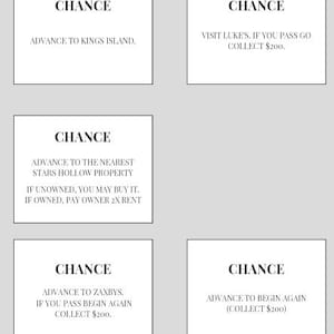 Custom Monopoly Property Cards - Etsy