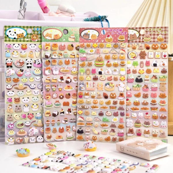 Puffy Stickers Funny - Etsy UK
