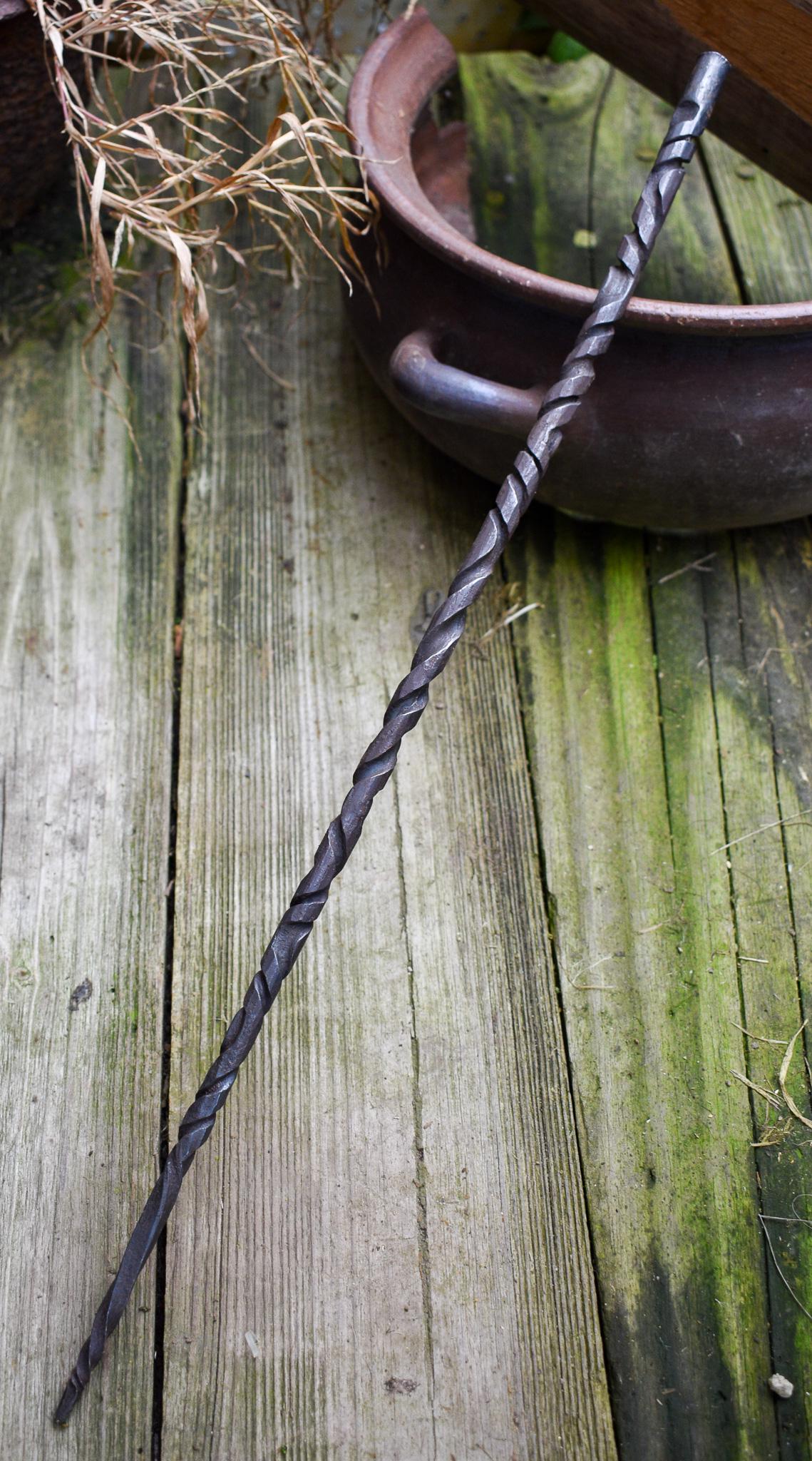 Hand Forged Black Magic Wand - Etsy