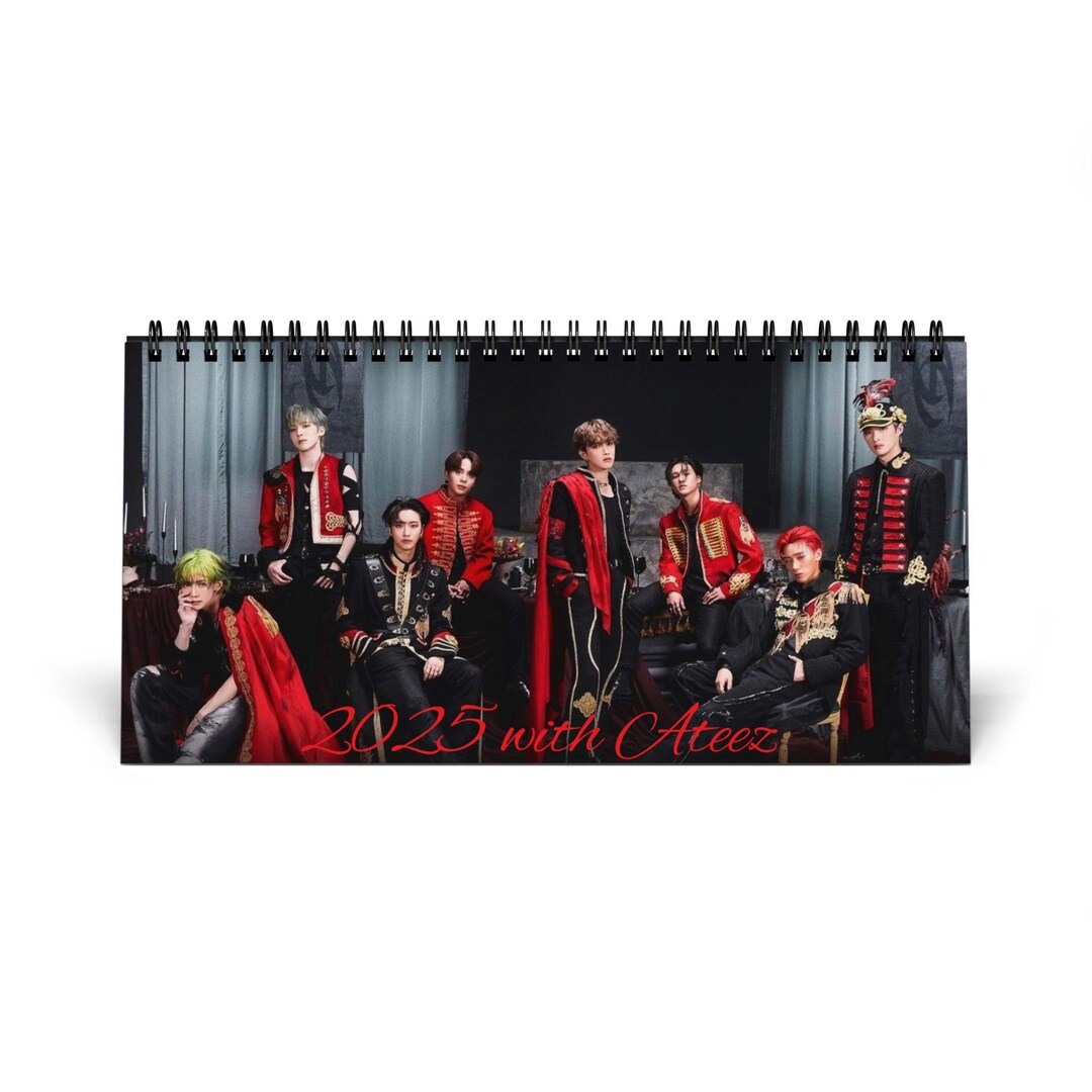 Ateez 2025 Calendar Desktop, Kpop Grid Scheduler, Yearly Planner ...