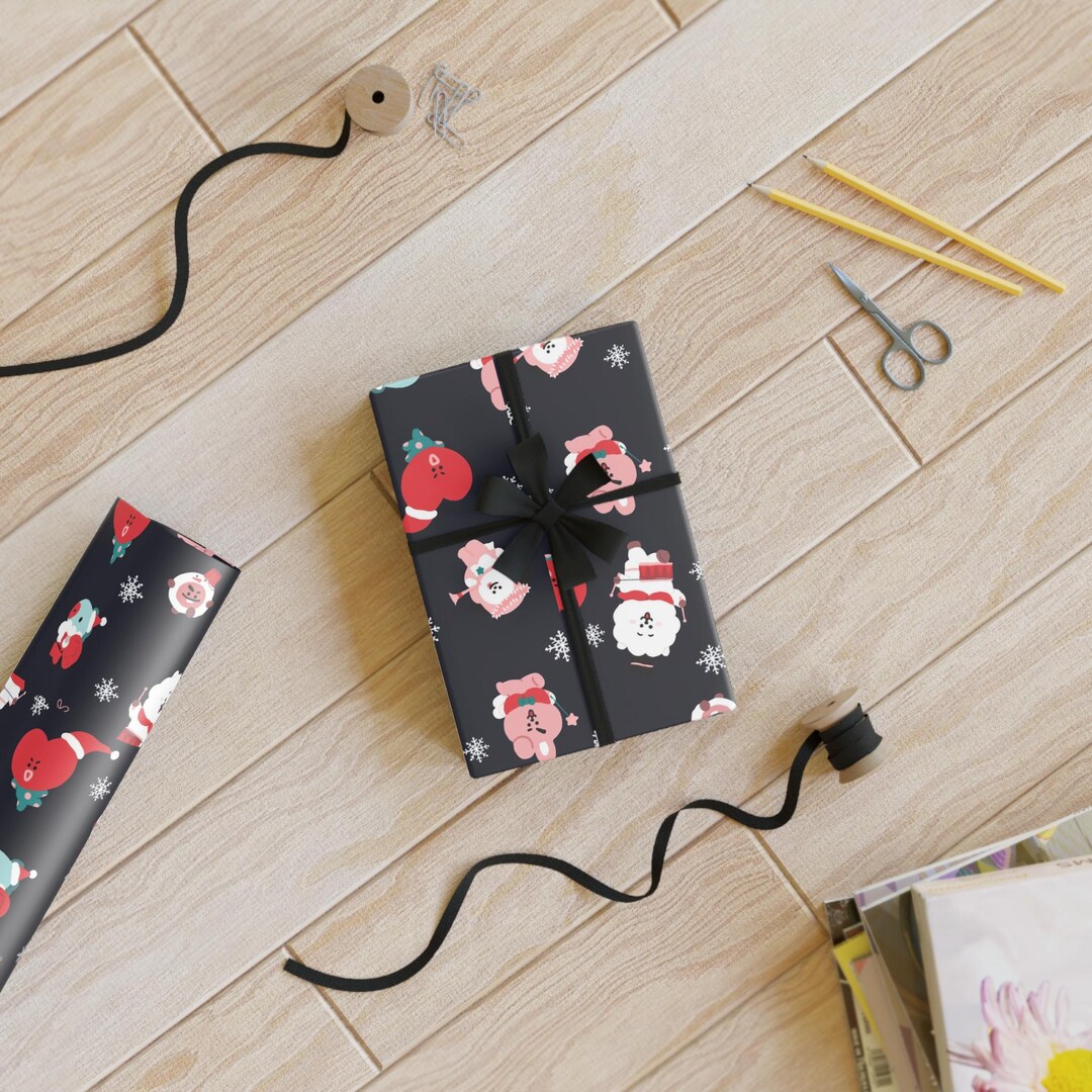 BT21 Christmas Wrapping Paper Rolls, 1pc - Etsy
