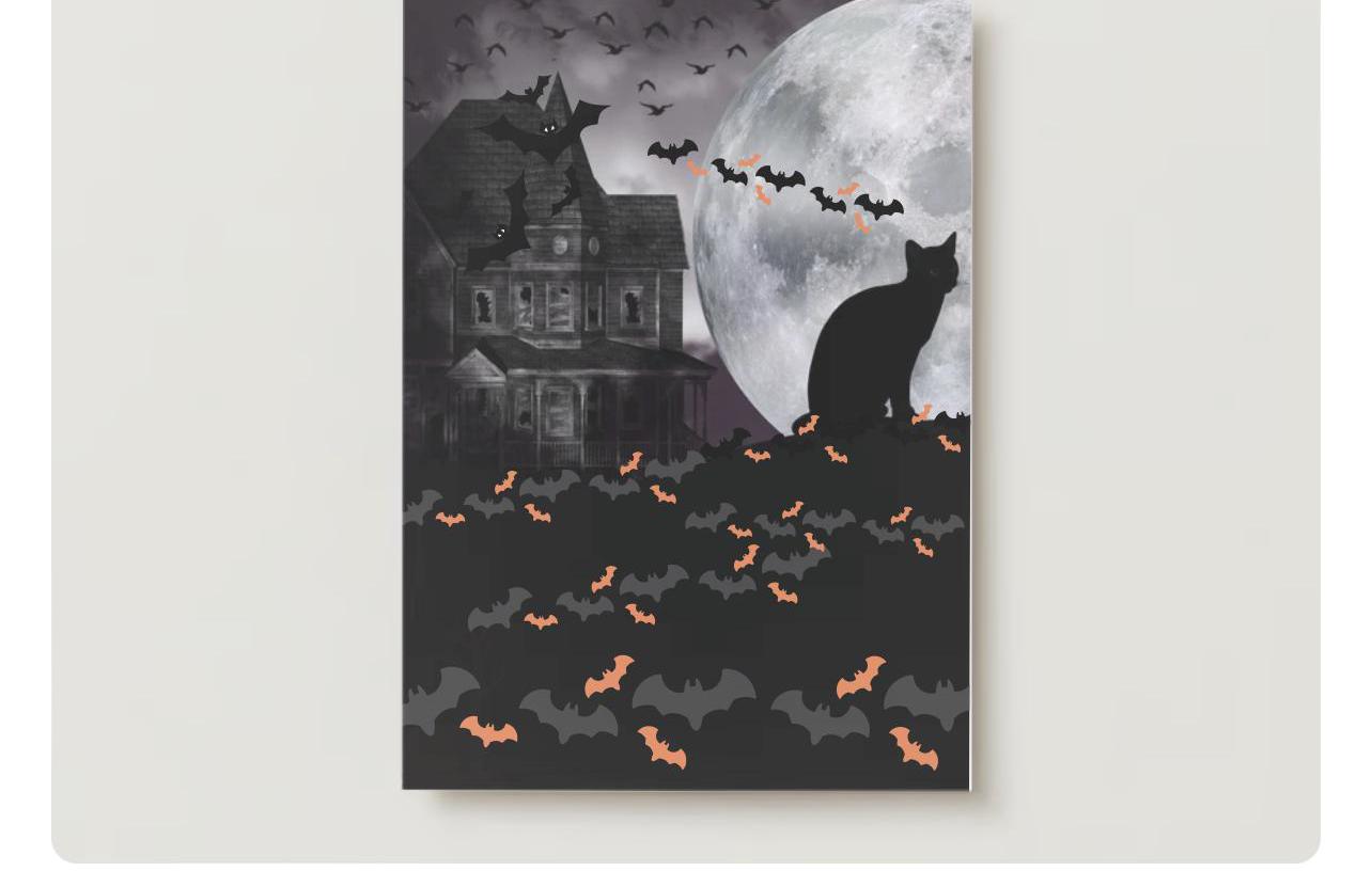 Spooky Bat & Haunted House Theme,free Hampers Tag Perfect for October ...