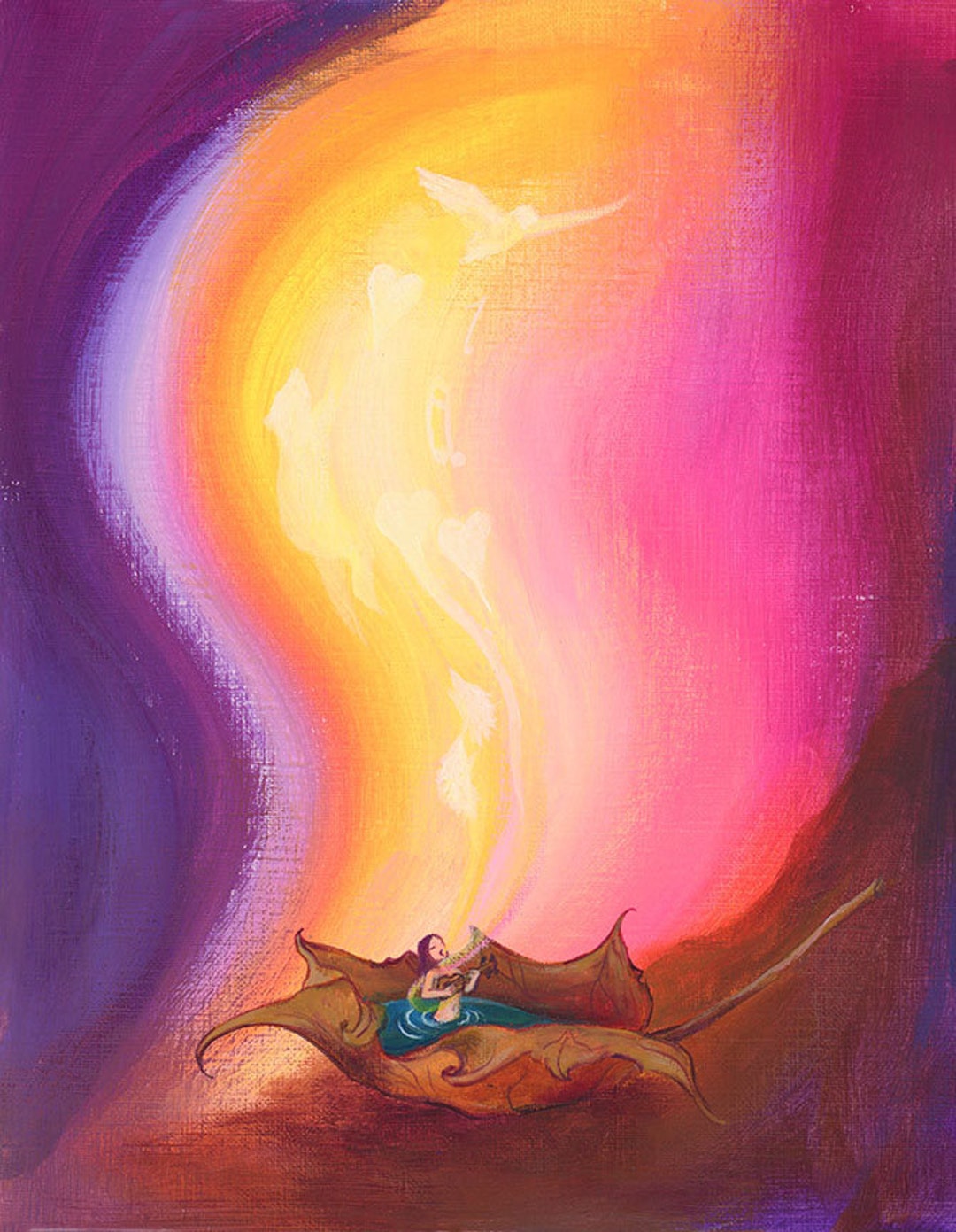 Original Painting of Singing Worlds Into Being - Etsy