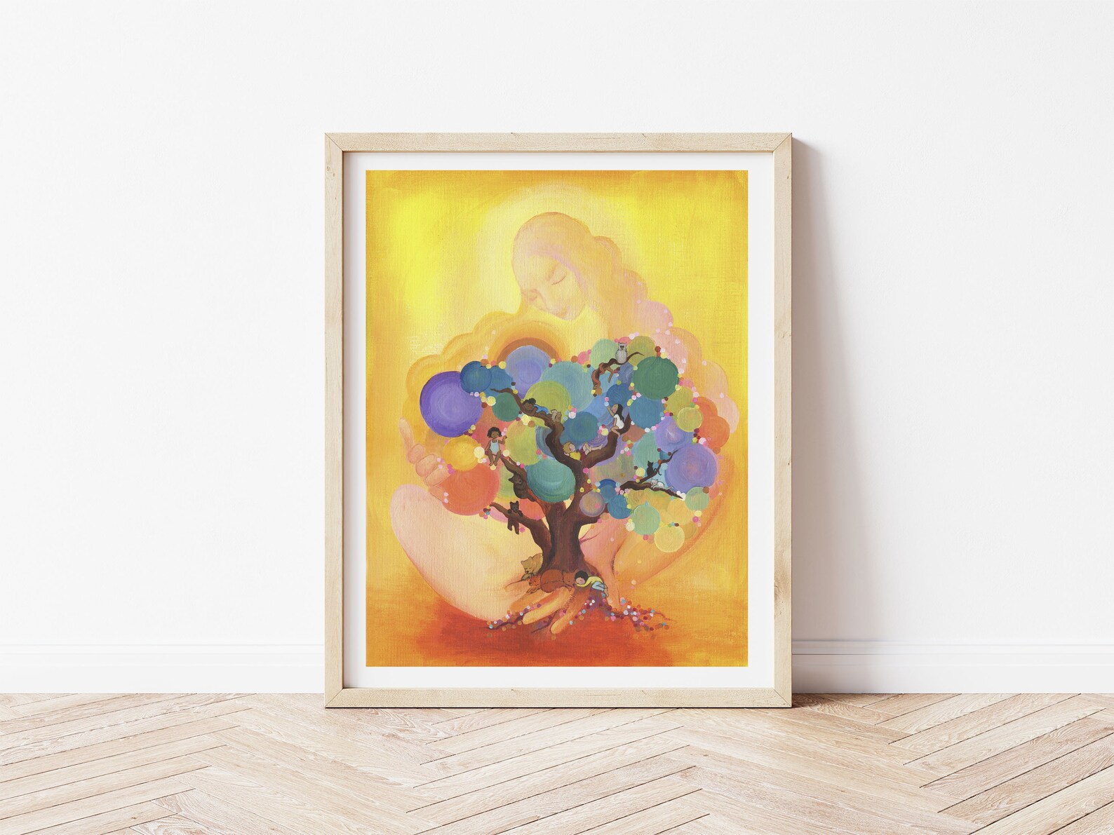 Uplifting and Magical Kids in a Tree Art Print - Etsy