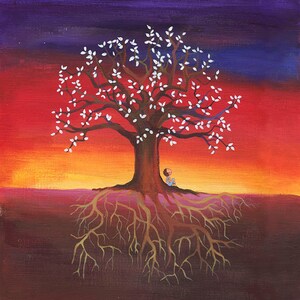 Roots Art Print, Tree Art, Mindfulness Art, Kids Wall Decor, Nursery ...