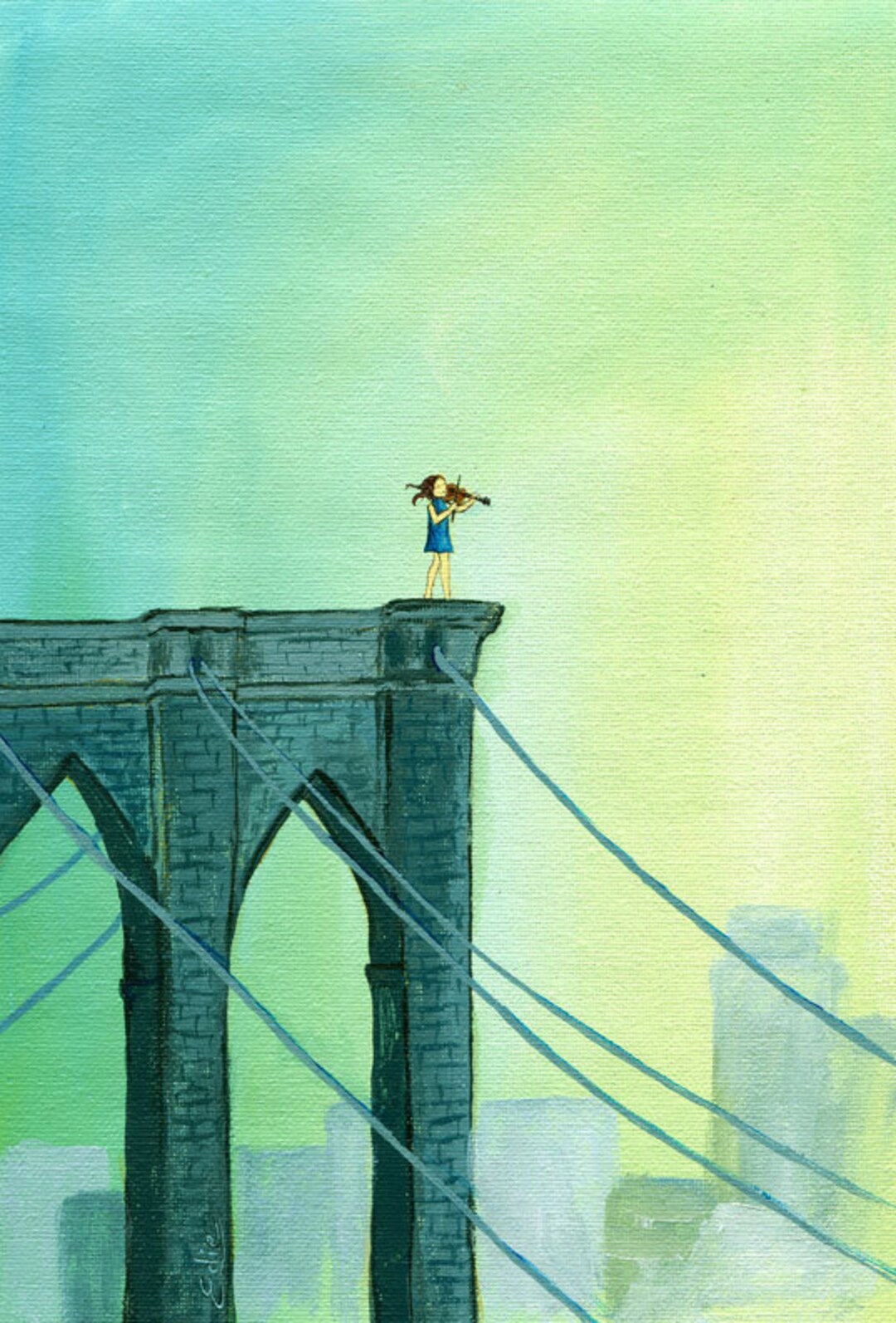 Violin Bridge Drawing