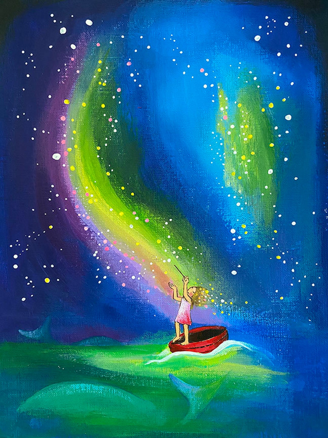 Art Print the Conductor Magical and Happy Wall Art - Etsy