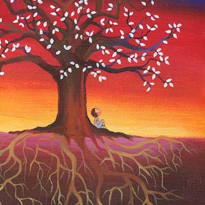 Roots Art Print, Tree Art, Mindfulness Art, Kids Wall Decor, Nursery ...
