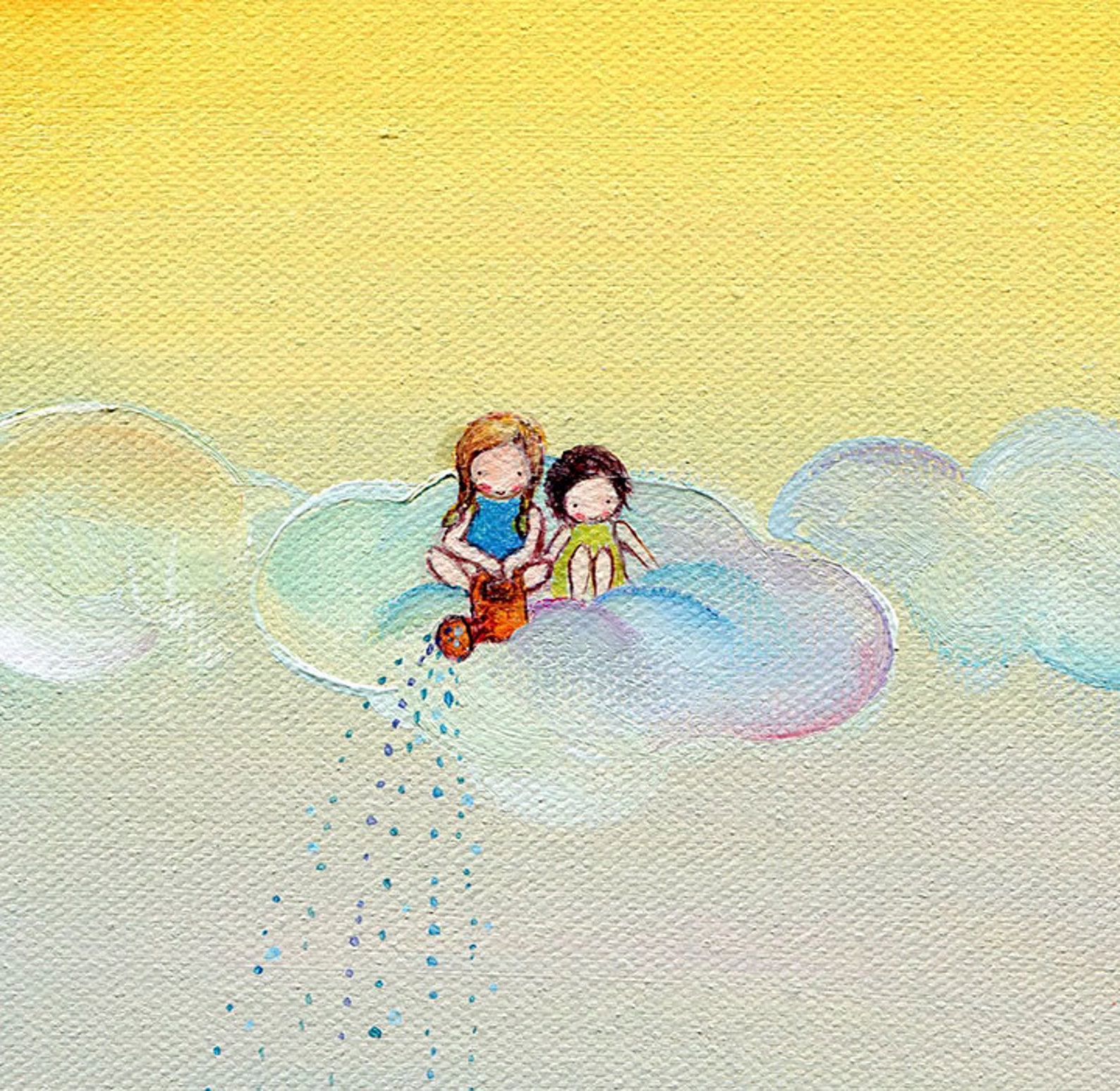 Sprinkle Shower Art Print Girl's Room Wall Art - Etsy