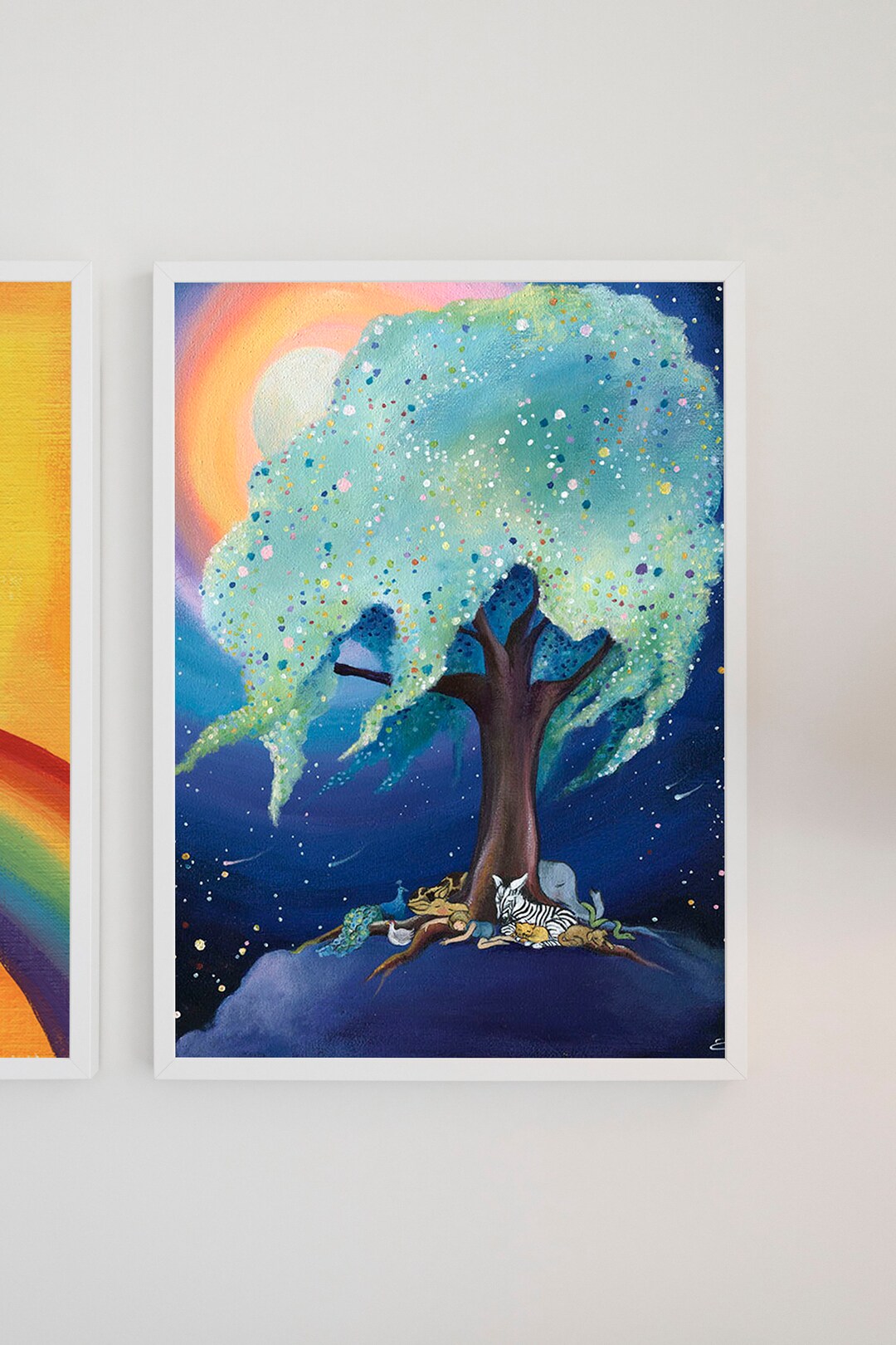 Art Poster for Kid's Room, Tree of Dreams - Etsy
