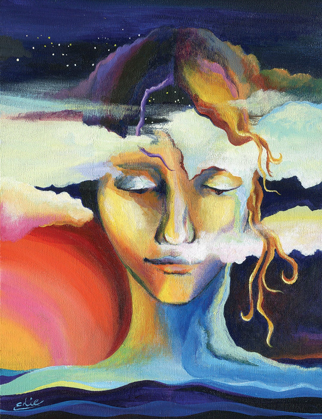 Spiritual Themed Artwork for Altar Art Feminine Energy Fine Art Print ...