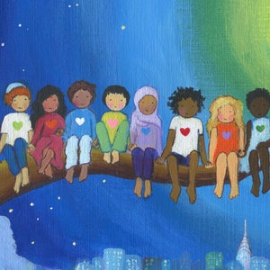 Art Print for Classroom Teachers Art for Diversity Positive Kids Wall ...