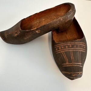 Antique French Wooden Clogs, Hand Carved Primitive Shoes, 1919 - Etsy