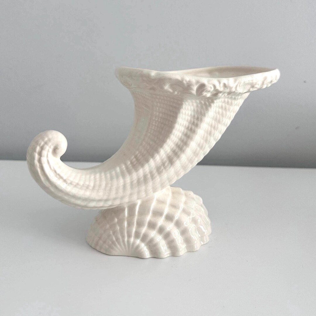 Vintage Spode Cornucopia Vase Planter, Imperial Fancies Horn of Plenty ...