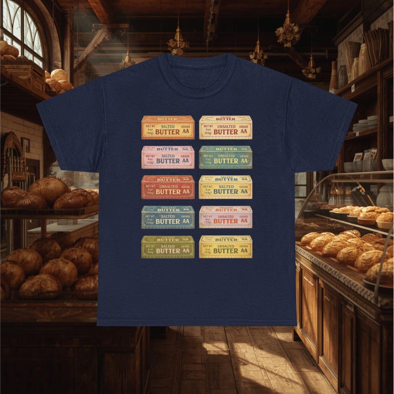 Butter Shirt: Vintage Butter Stick Label Graphic Tee - Etsy