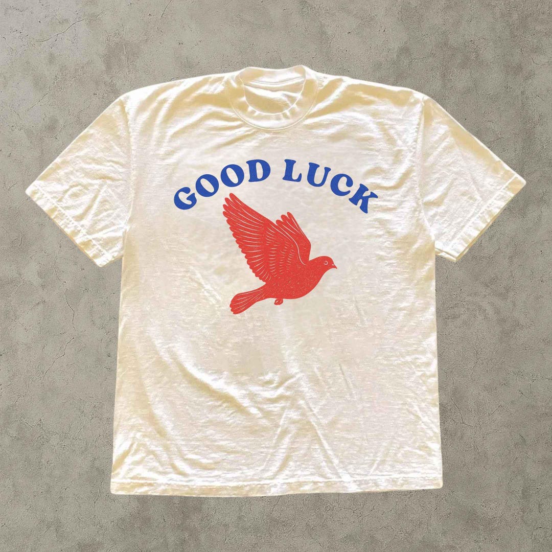 Good Luck Pigeon Shirt, Lucky Pigeon Graphic Tee, Minimal Retro Bird ...