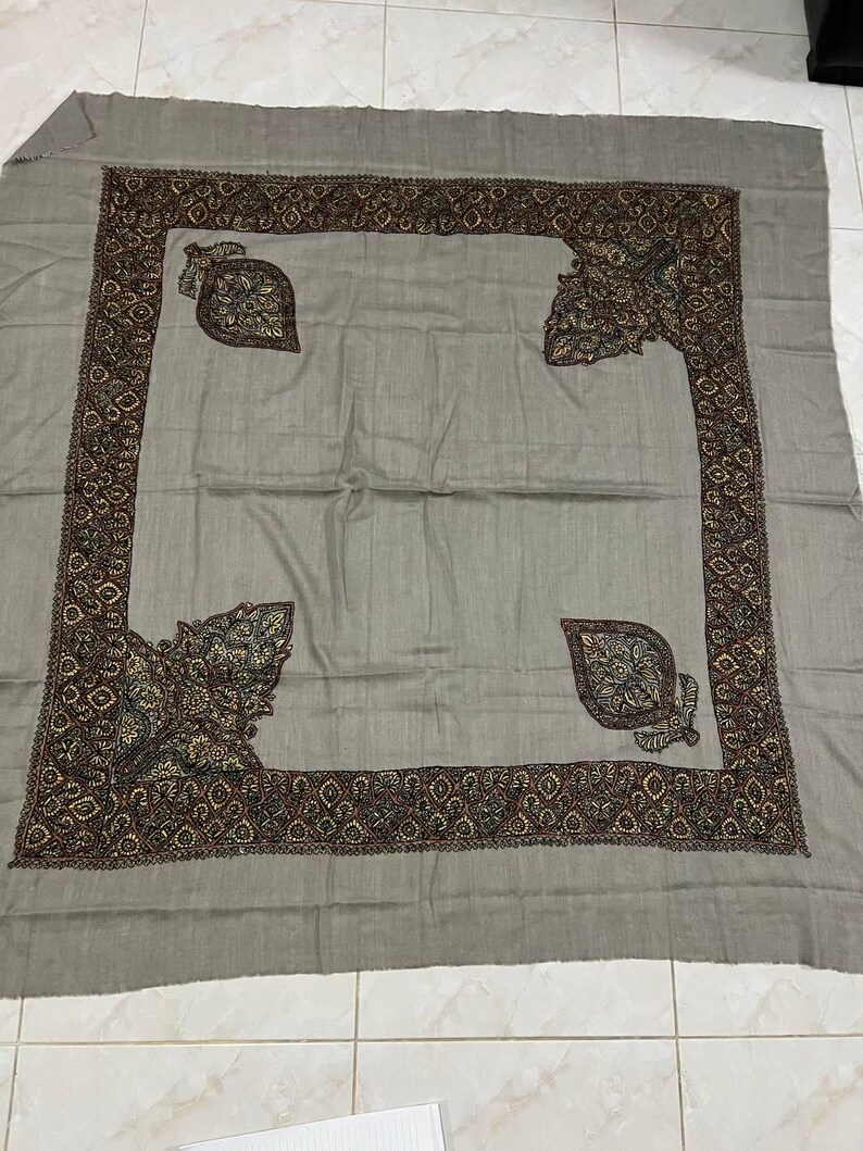 Large Embroidery Shemagh Kashmiri Turban Bedouin Desert Keffiyeh Yemeni ...