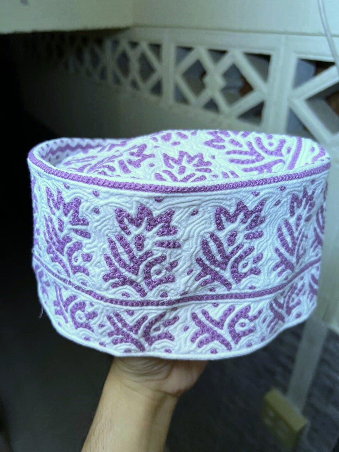 Prayer Hat Omani Cap Size22.5 Purple Islamic Kufi - Etsy