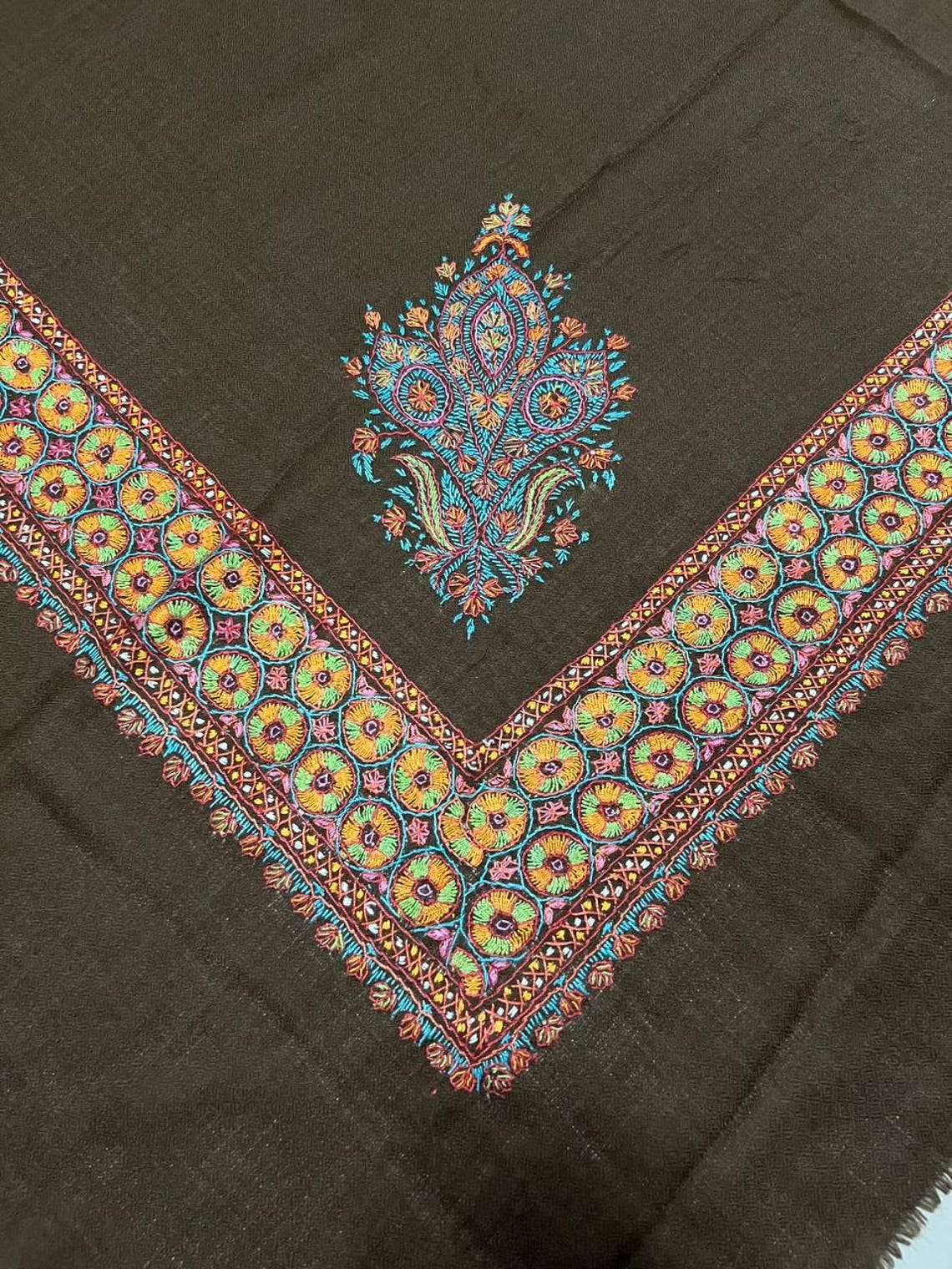 Yemeni Shemagh: Dark Brown Muslim Scarf, Saudi Fashion Masar - Etsy