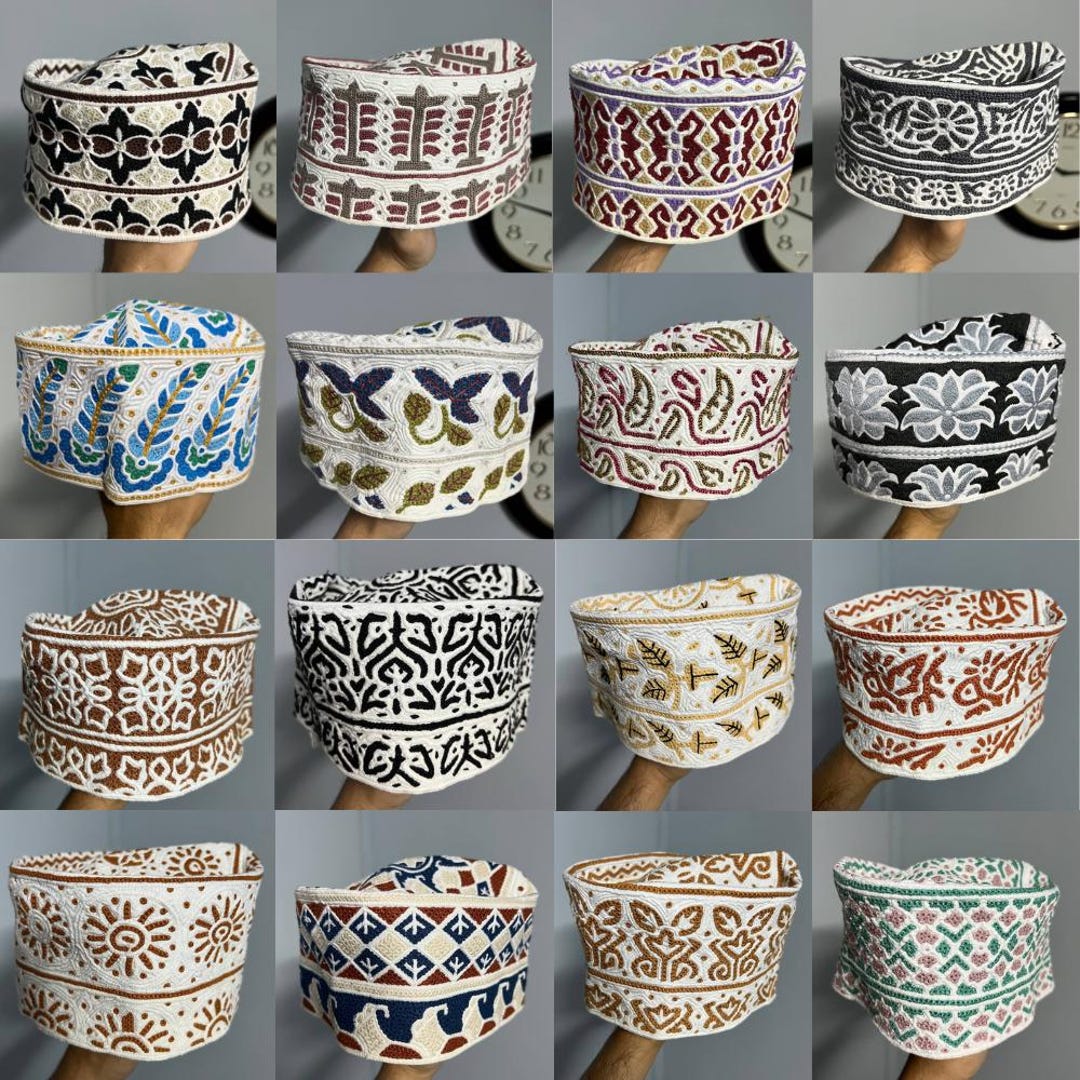 Omani Kufi Traditional Size21.5 Muslim Arab Clothing Pray Taraweeh Eid ...