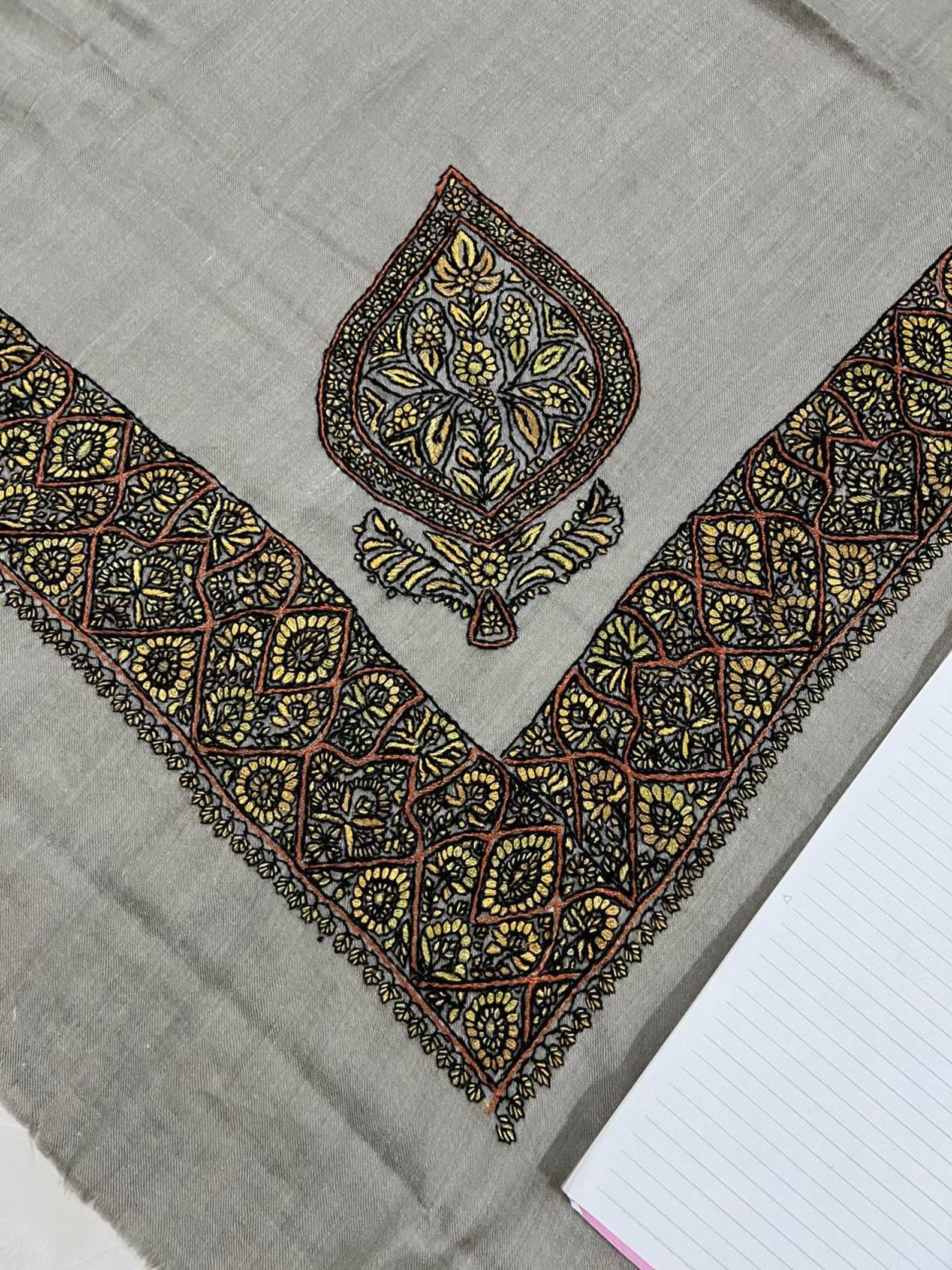 Large Embroidery Shemagh Kashmiri Turban Bedouin Desert Keffiyeh Yemeni ...