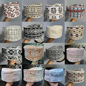 OMANI Massar Size22 Mens Cap Zanzibar Embroidered Handmade Ramadan - Etsy