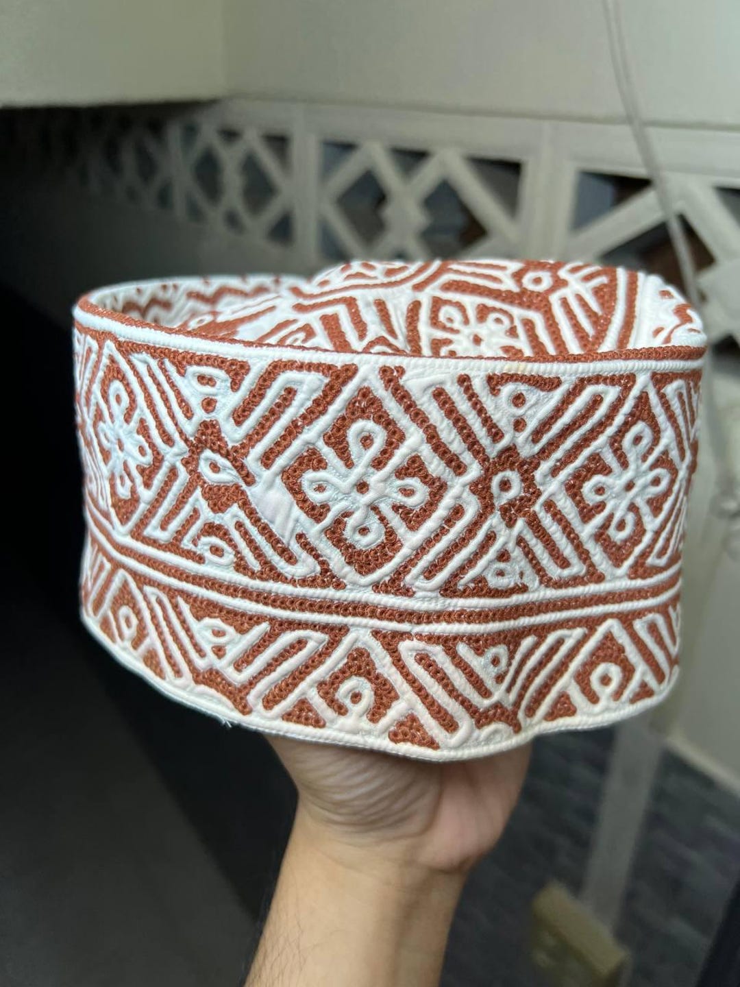 Arabic Omani Kufi Size22.5 Handmade Gift for Men Skull Head Wrap ...