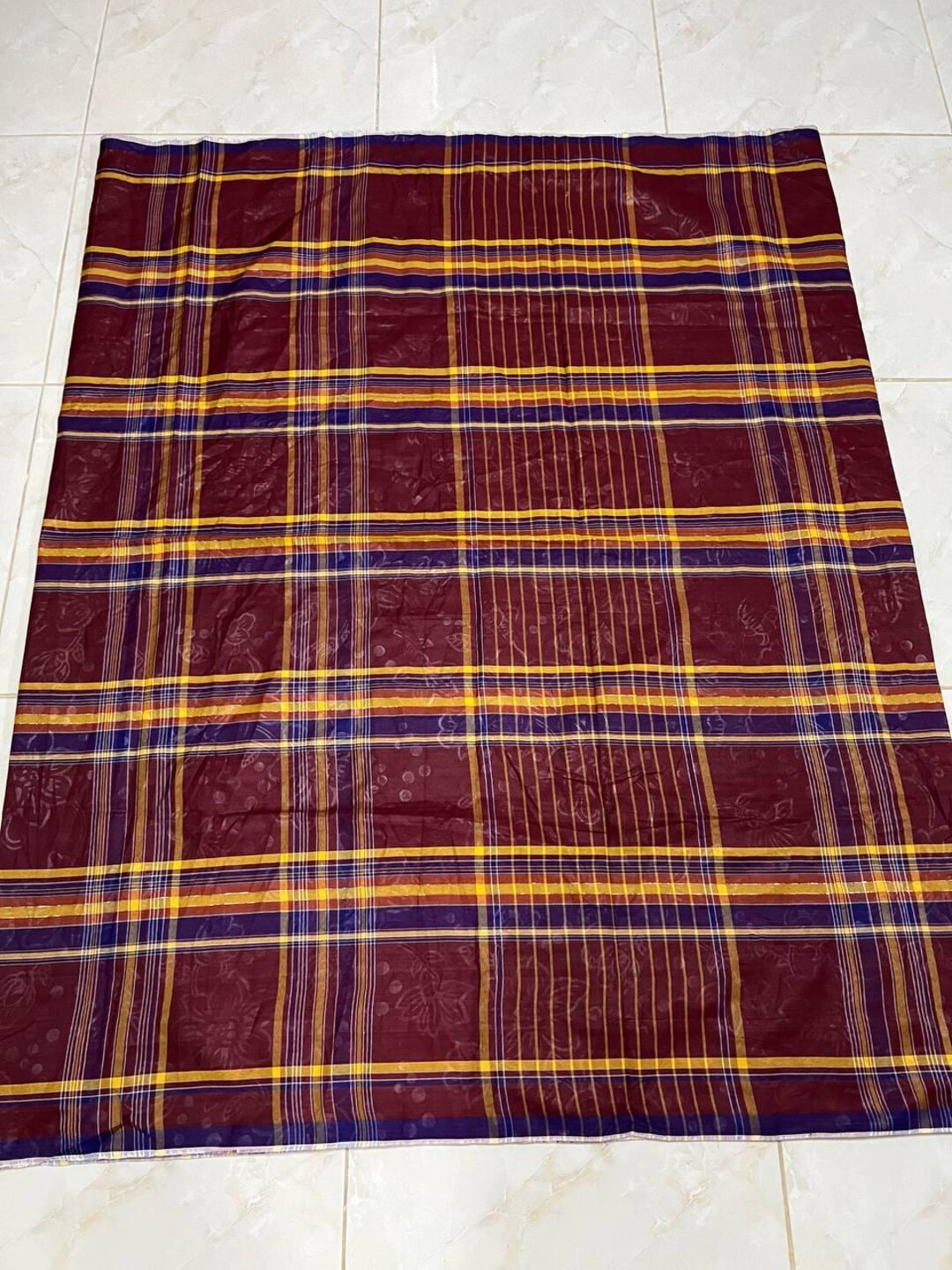 Mens Sarong Floral Patterns on Fabric Grid for Prayer Muslim - Etsy