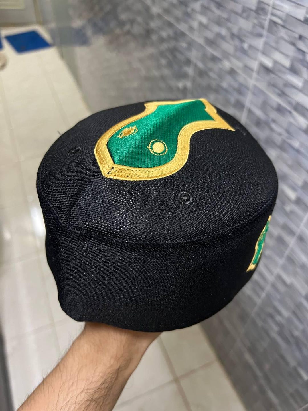 Kufi Hat Size23 Kopiah the Footprint of Prophet Muhammad Nalayn Design ...